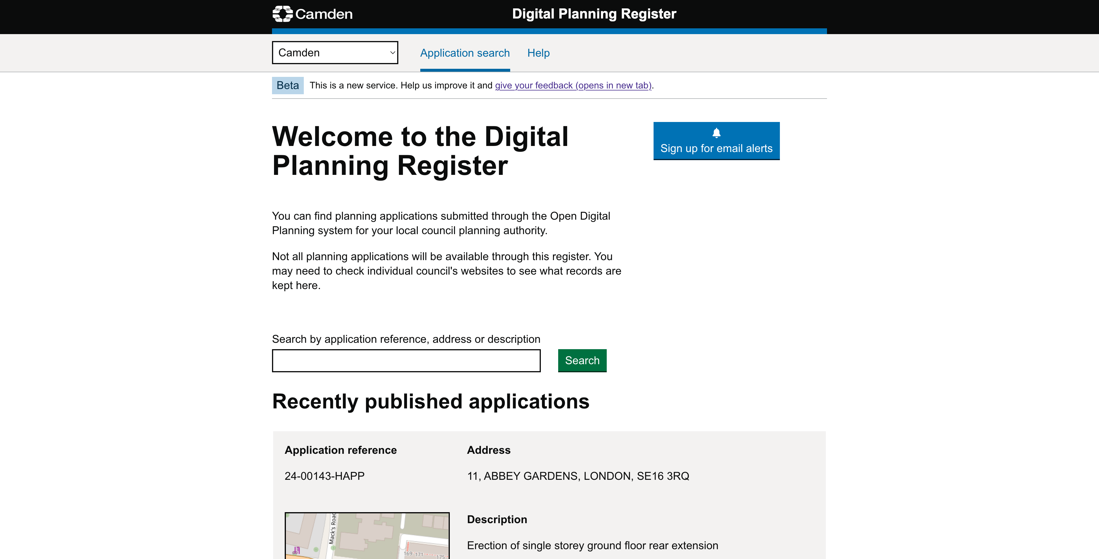 Digital Planning Register | Open Digital Planning
